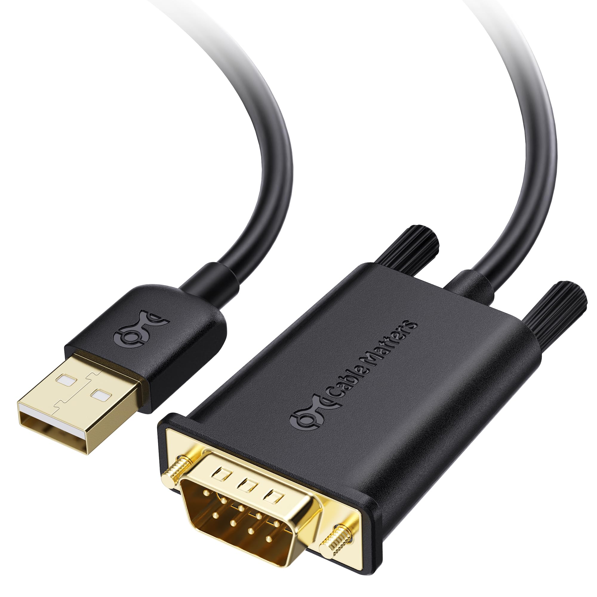 Amazon.com: Cable Matters USB to Serial Adapter Male to Male Cable ...