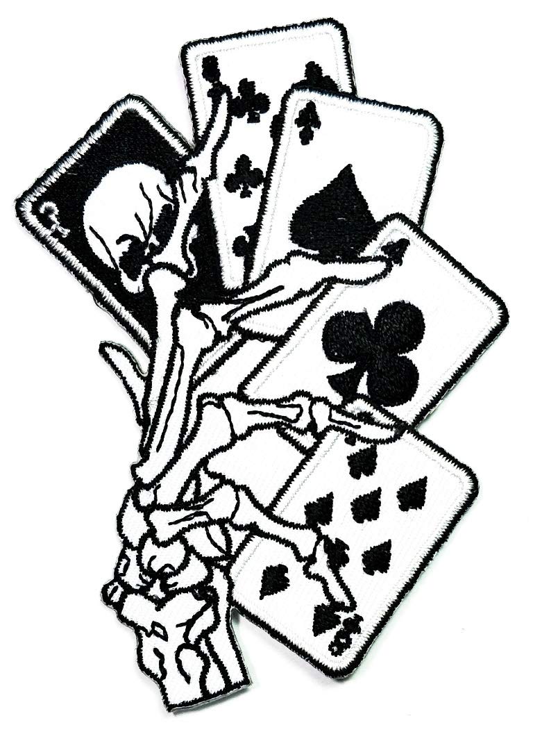 Skeleton Hand Holding Cards