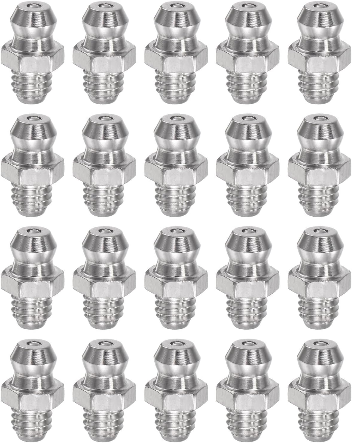 Amazon.com: uxcell 304 Stainless Steel Straight Grease Fitting 1/8 ...