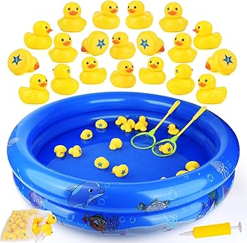 Amazon.com: Duck Matching Game Toys for Kids - 20 Plastic Ducks with ...