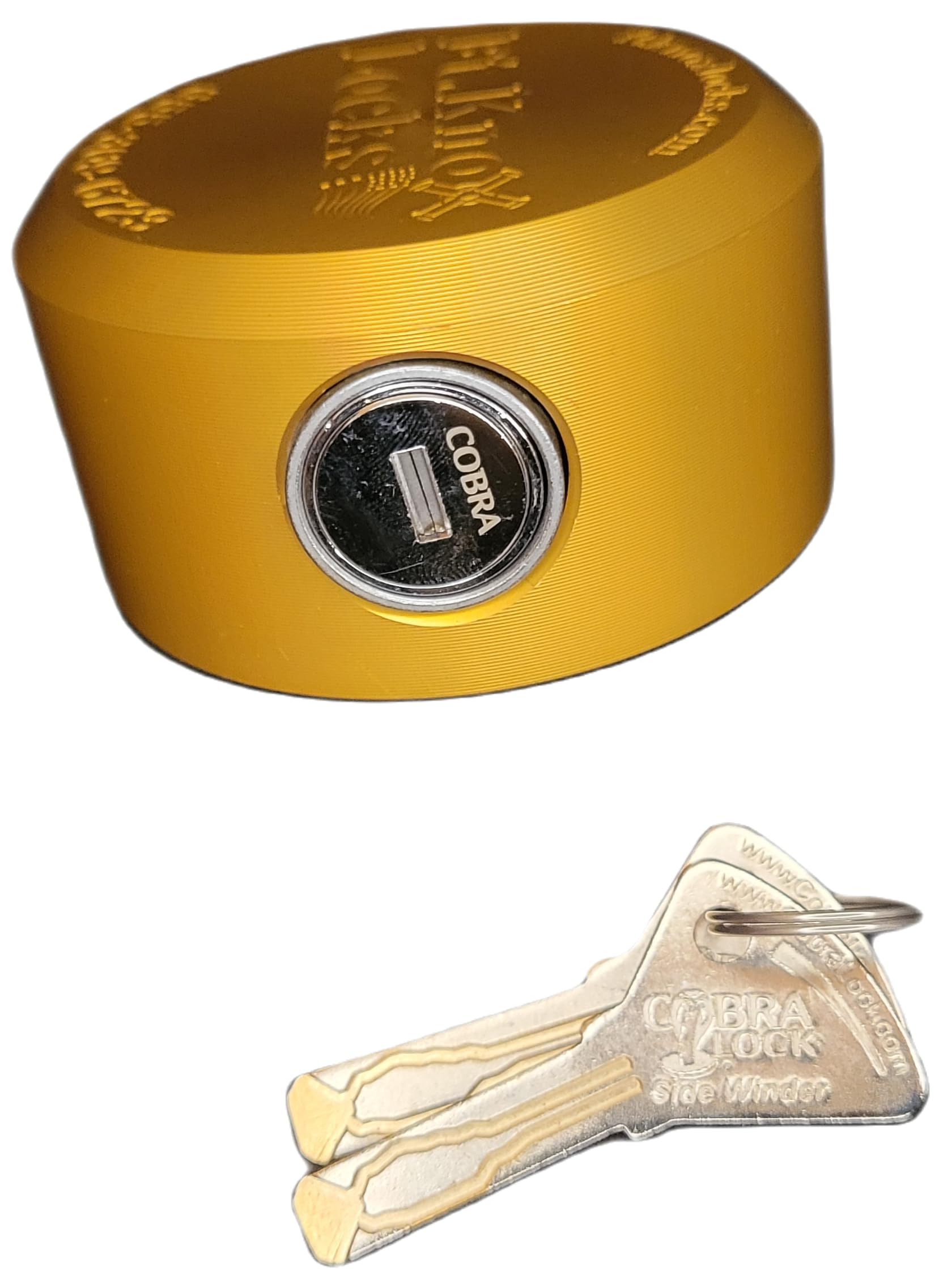 Amazon.com: Ft. Knox Locks Cobra SideWinder Aluminum Puck Lock (1 ...