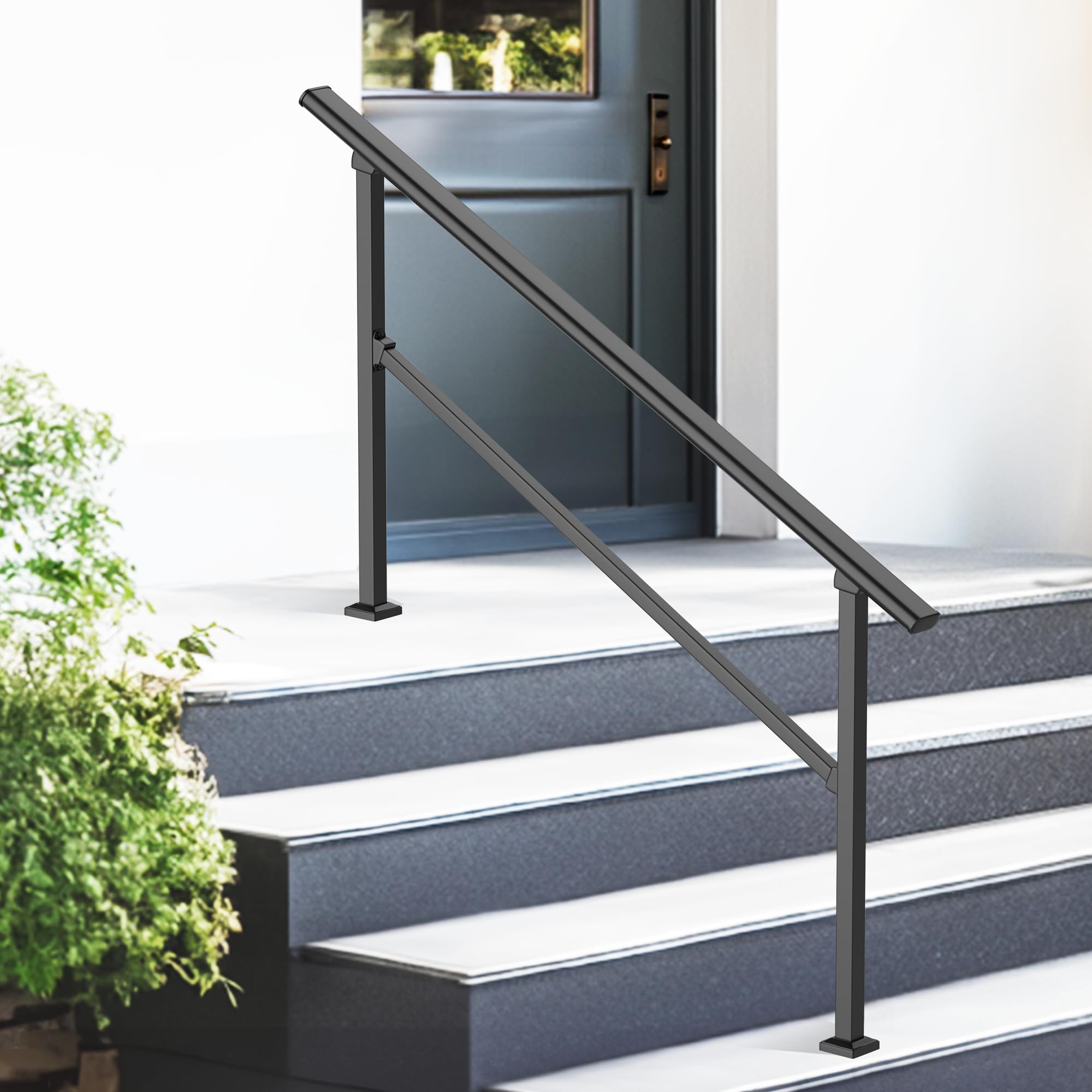 InstantRail 4-Step Adjustable Handrail (Black) - Amazon.com