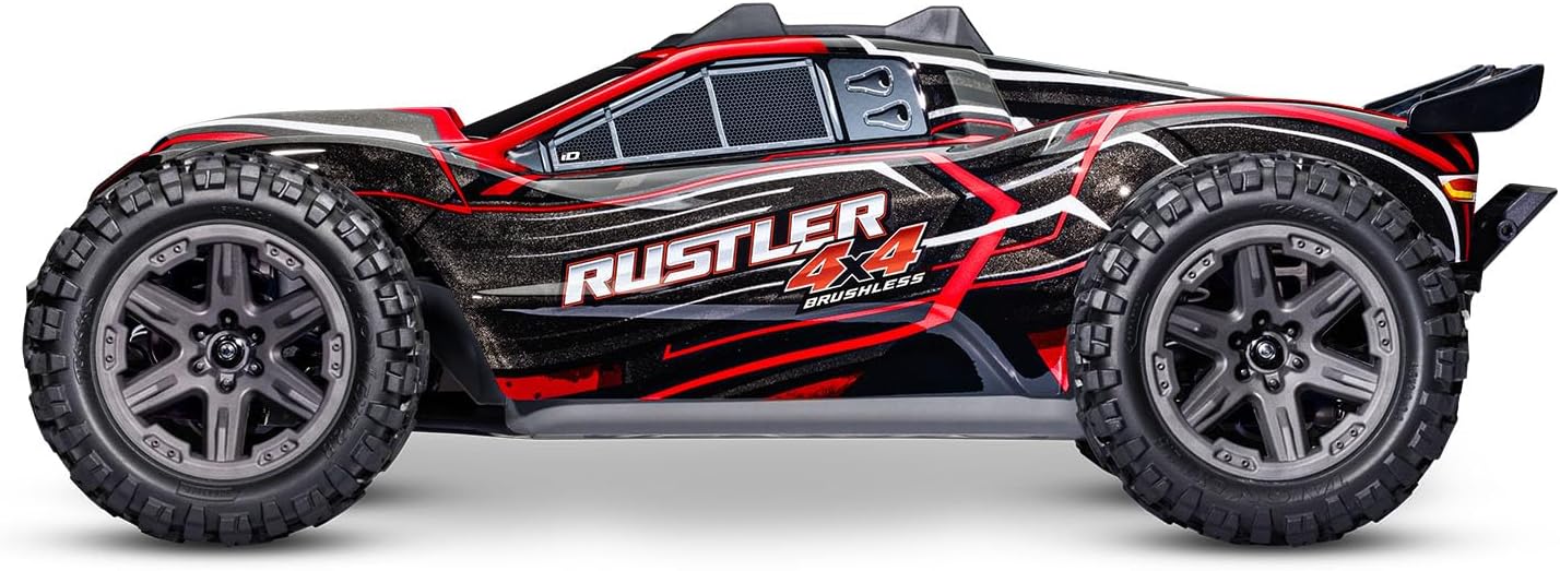 Traxxas - Tra6721 - Wing Rustler 4x4 Black Edition Traxxas 670764SLRF 1 ...