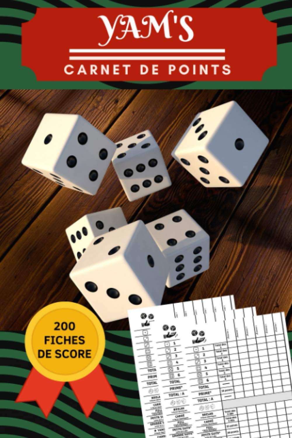 Buy Carnet de points pour jeu de dés Yams - 200 fiches de score: Bloc ...