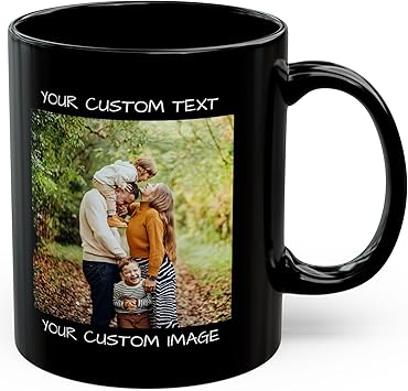 Amazon.com: Personalized Coffee Mug – Custom Photo, Text, or Logo ...