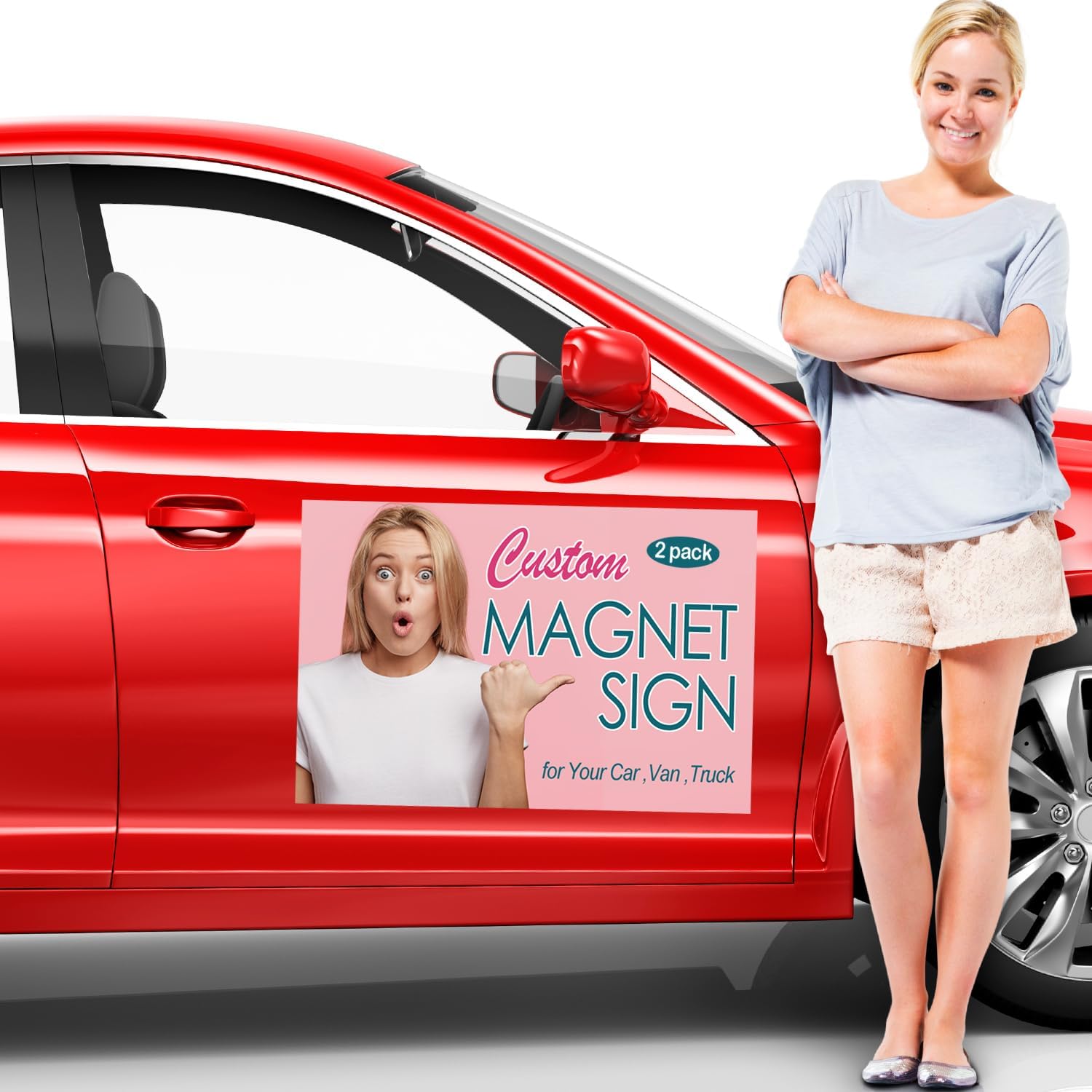 Amazon.com: 12"x18" | Custom Magnet Signs | Personalized Logo ...
