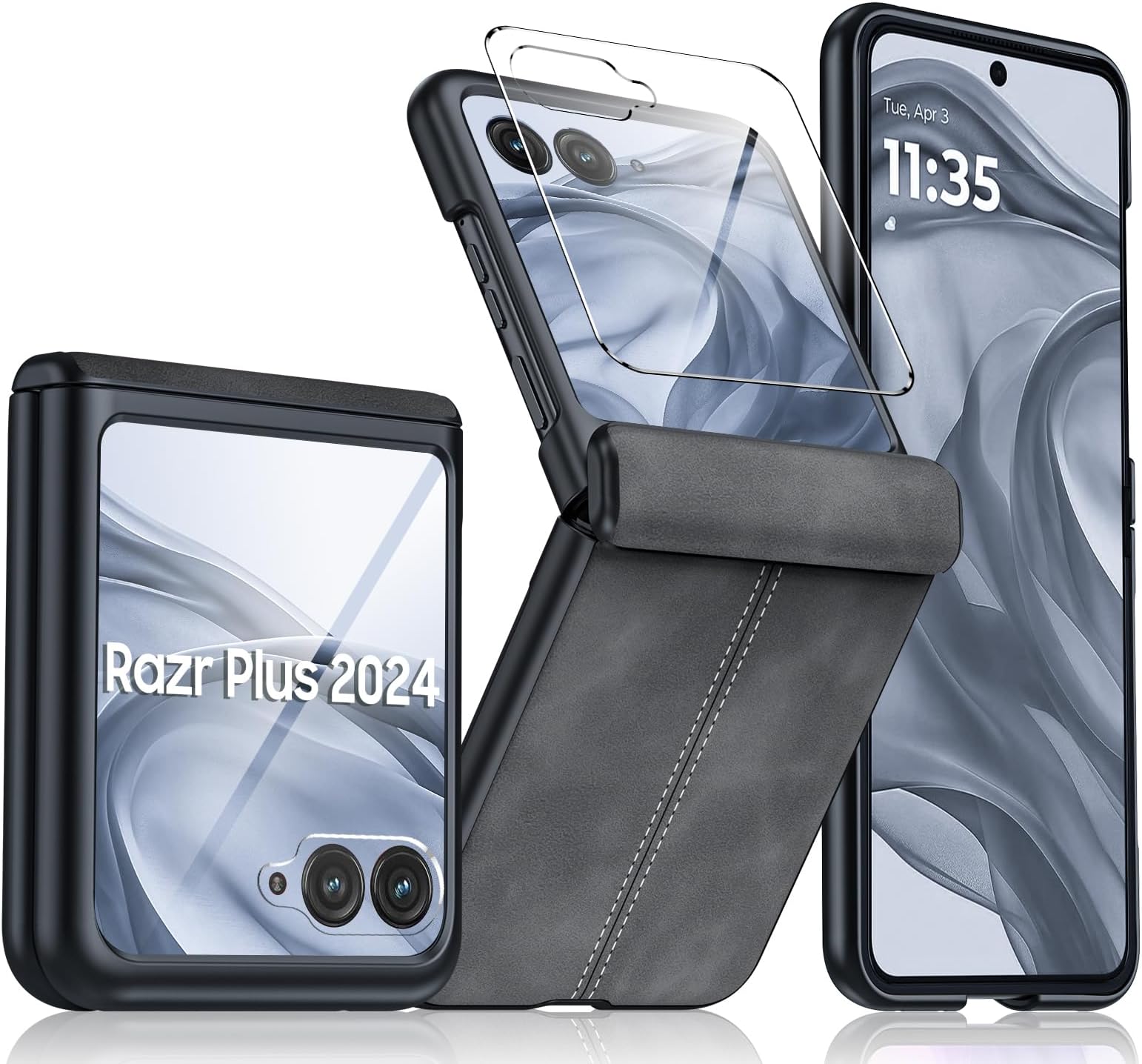 Amazon.com: RMOCR Case Compatible with Moto Razr+ Plus 2024, Clear Shockproof Phone Cover,Ultra ...
