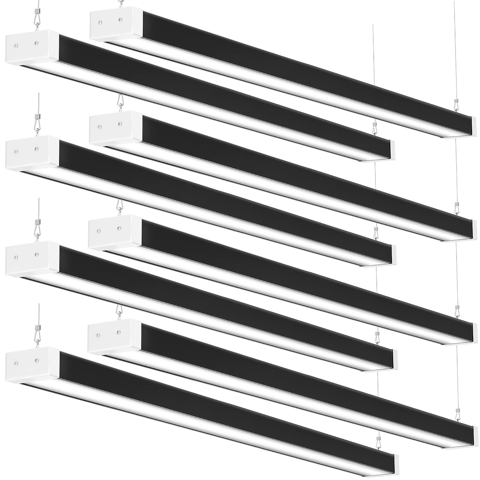 Buy FAITHSAIL 4FT LED Linear Light 5000K 6000LM Suspension Office ...