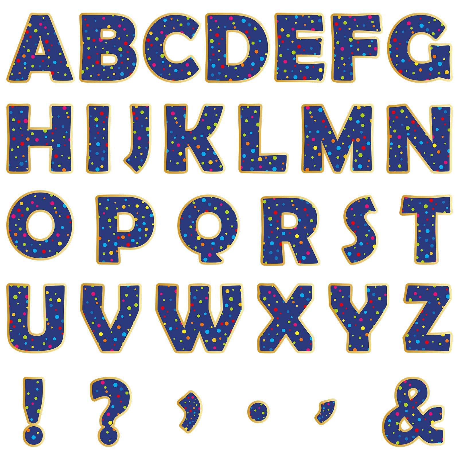 Snapklik.com : 150 PCS Large 6" Bulletin Board Letters Set, Blue