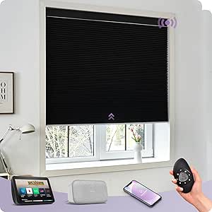 Amazon.com: Graywind Smart Custom Cellular Shades Compatible with Alexa Google Blackout ...