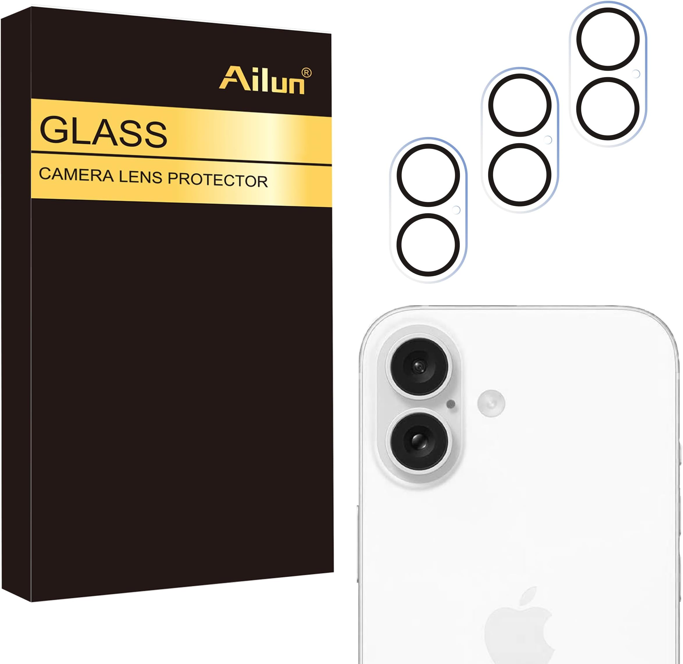 Amazon.com: For iPhone 16E 2025 Camera Lens Protector Tempered Glass,3D ...