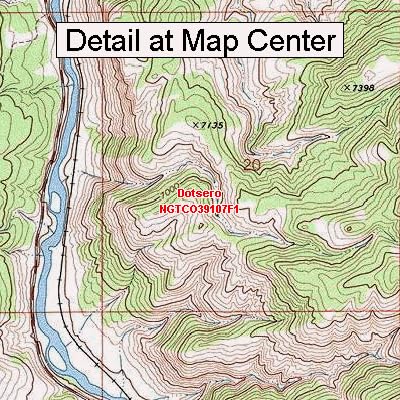 Amazon.com : USGS Topographic Quadrangle Map - Dotsero, Colorado ...