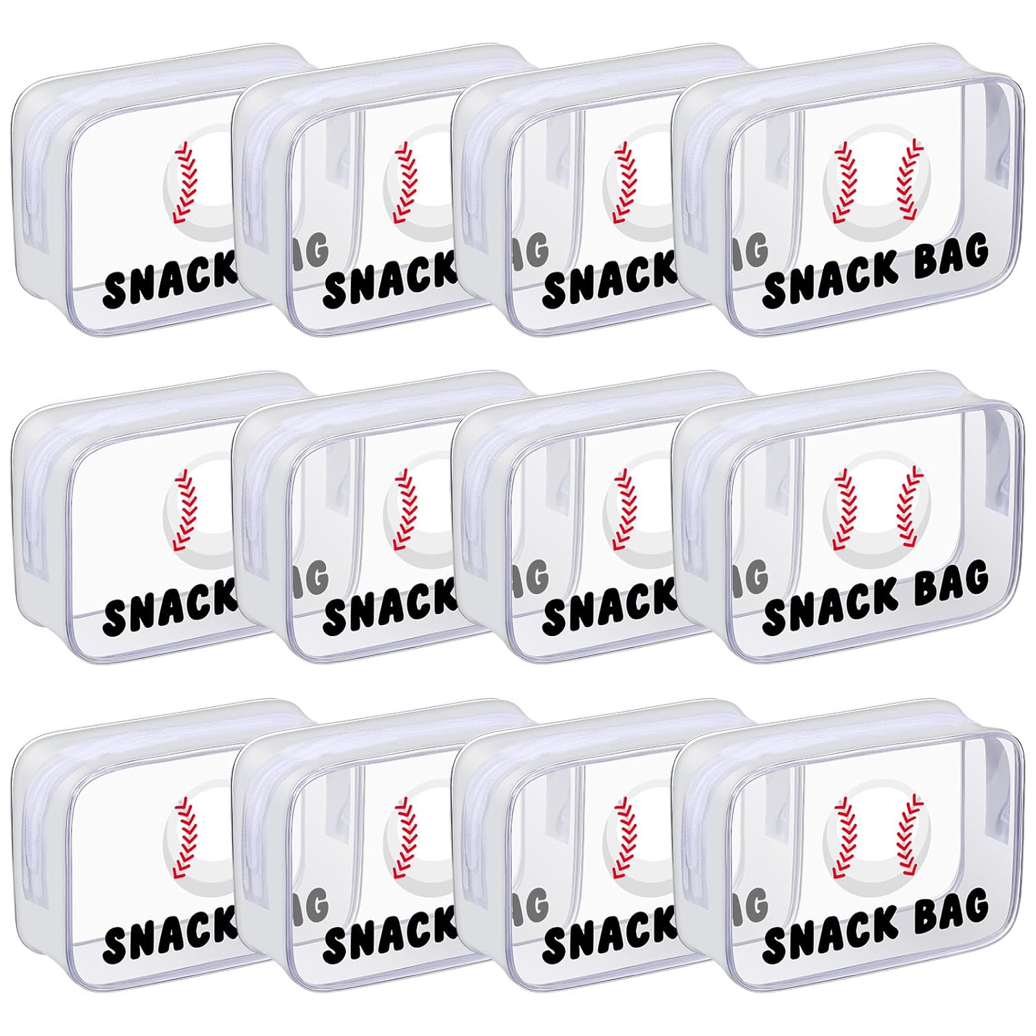 Amazon.com: Yeyeplum 12 Pcs Baseball Snack Bags for Team Gifts Goodie ...