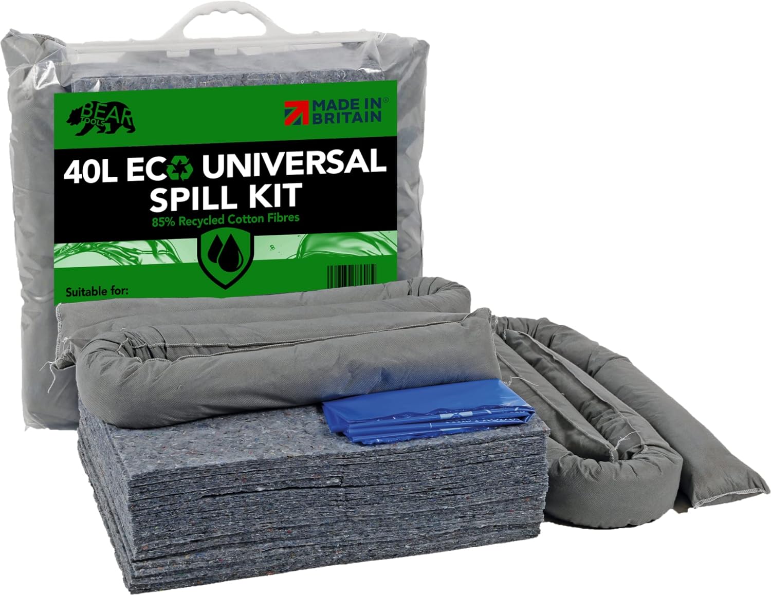 BearTOOLS Eco Spill Control Kit 40L Spills | Environmentally Friendly ...