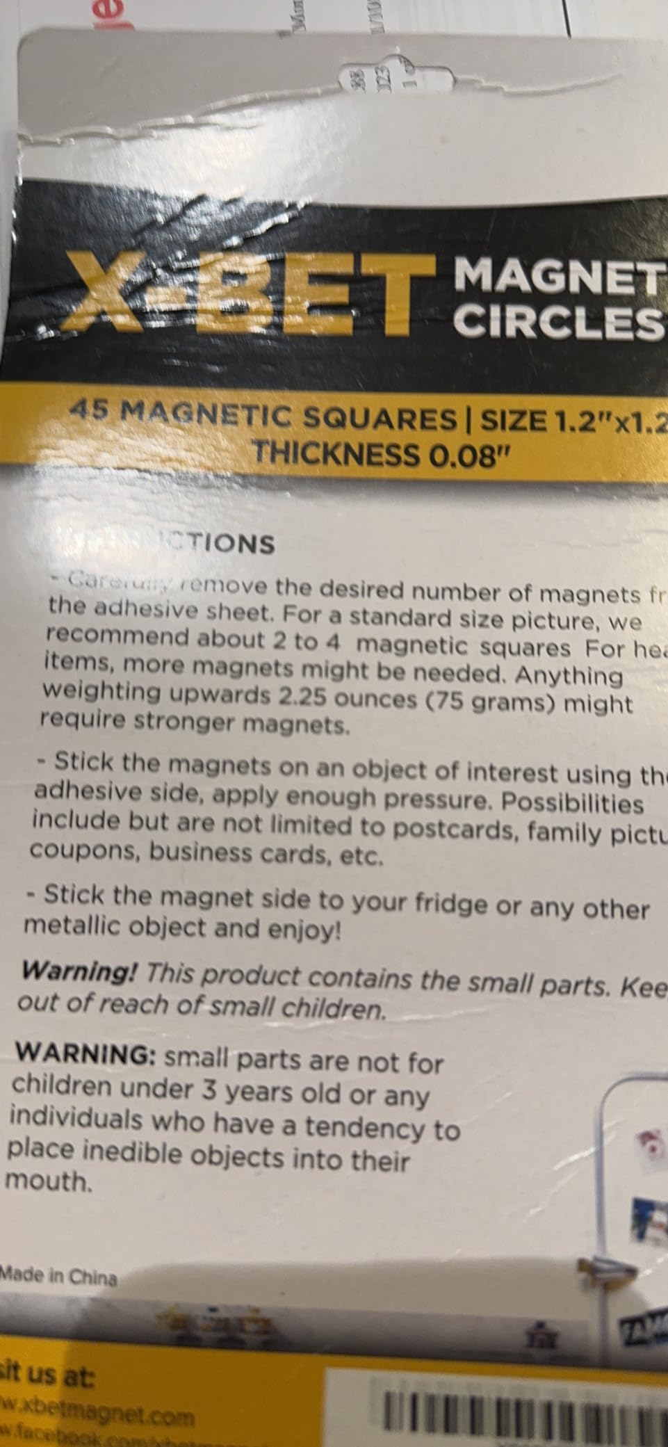 Large Magnetic Squares - Self Adhesive Magnetic Squares - 3cm x 3cm ...