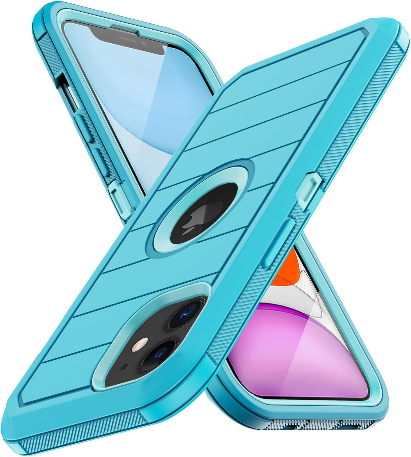 Amazon.com: Aimoll-88 for iPhone 11 Case, with Built in Screen ...
