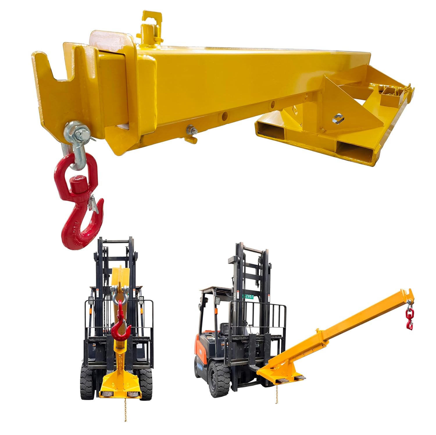 INTBUYING Adjustable Forklift Jib Boom Crane, Lifting up to 4400LB/2T ...