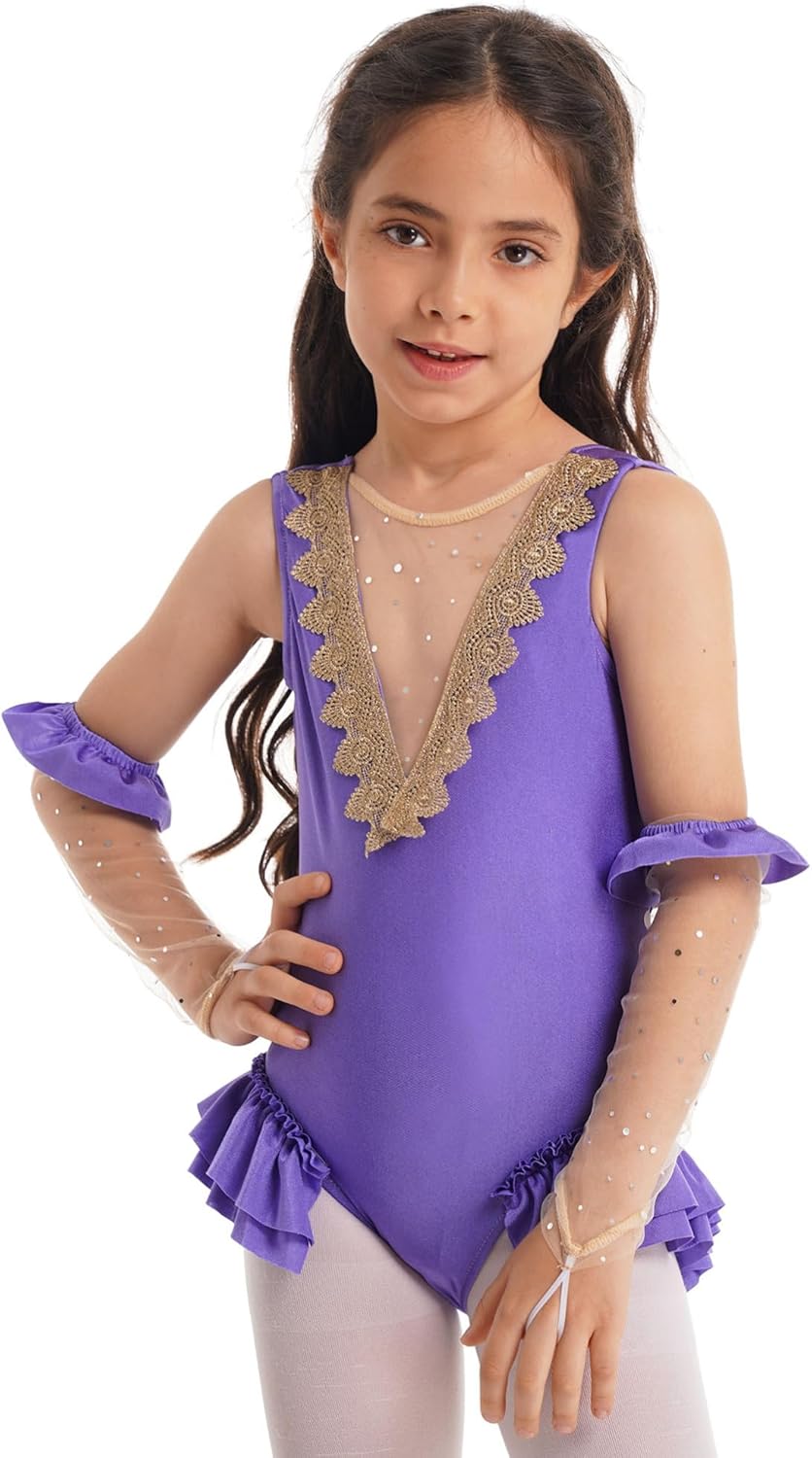 Amazon.com: Alvivi Kids Girls Halloween Circus Trapeze Cosplay Outfit ...
