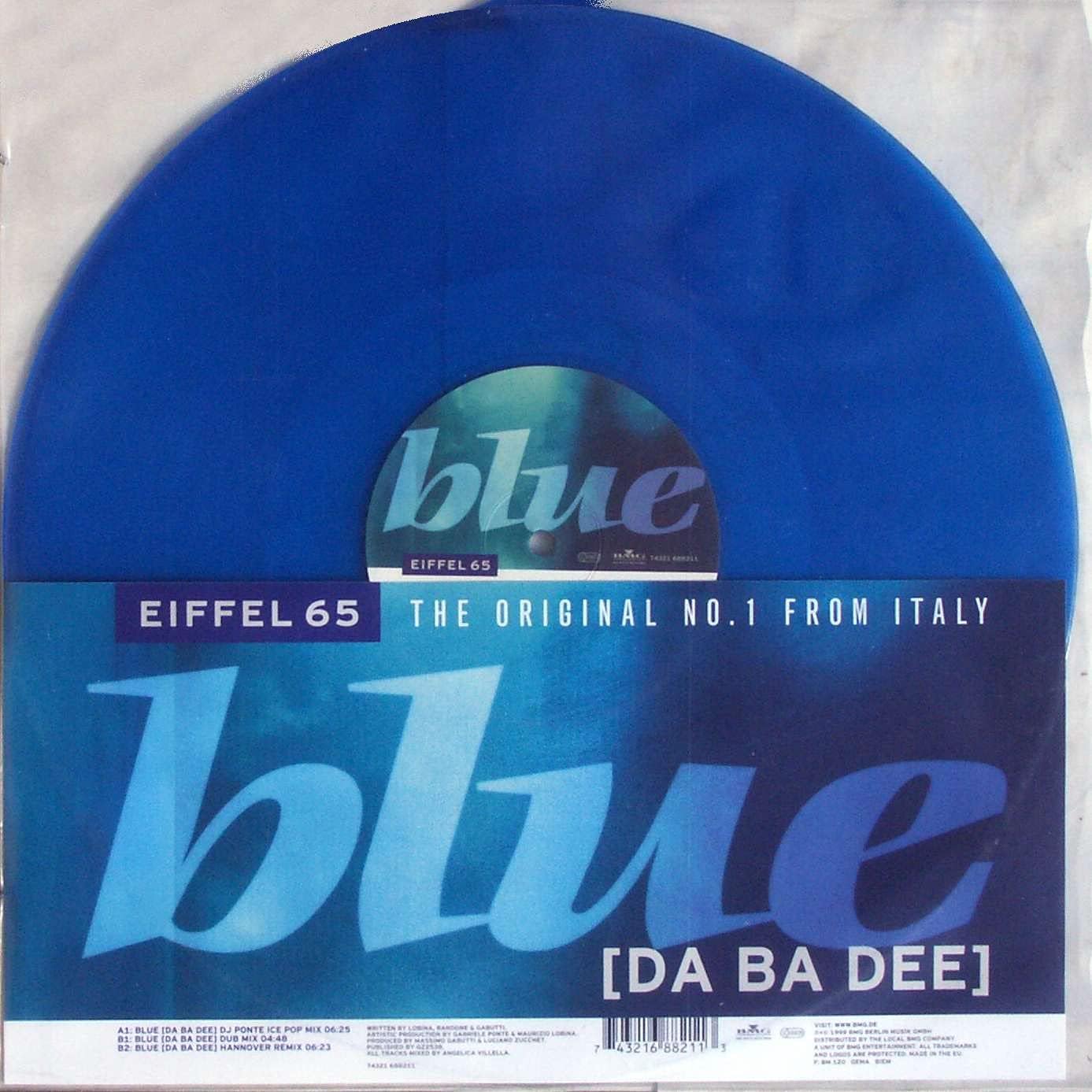 Eiffel 65 / Blue (Da Ba Dee) (Blue Vinyl): Amazon.ca: Music