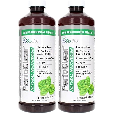 Amazon.com: Perioclear Organic Alcohol-Free Mouthwash (3) 16 OZ Bottle ...