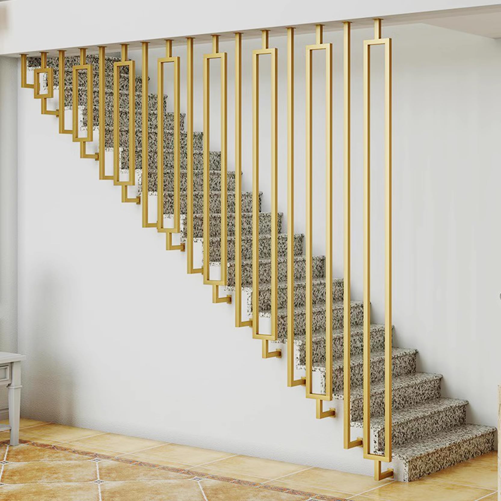 Ornate Railing St Albans Style 17B Tall Wrought Iron Railing With