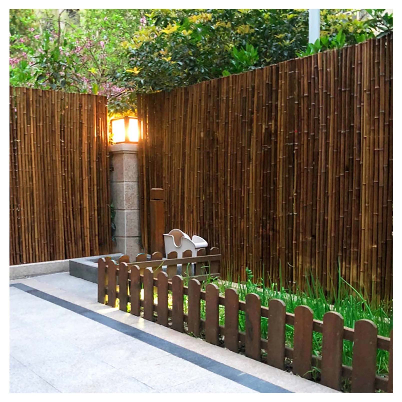 Bamboo Privacy Fence Panels Natural Split Reed Fence Screening | Wind