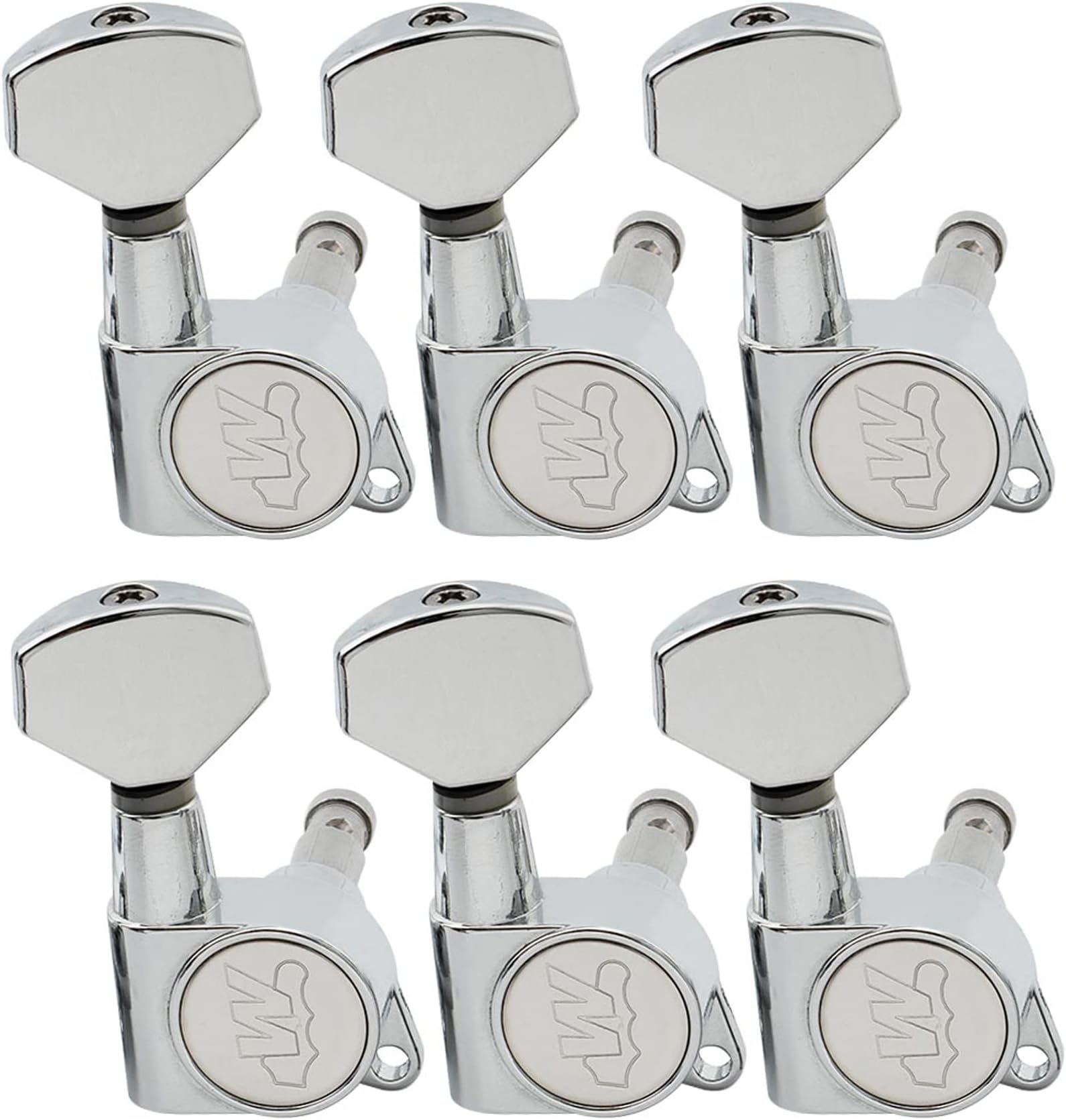 Guyker 6 In-line Guitar Locking Tuners – 1:18 Locking Tuning Key Pegs ...