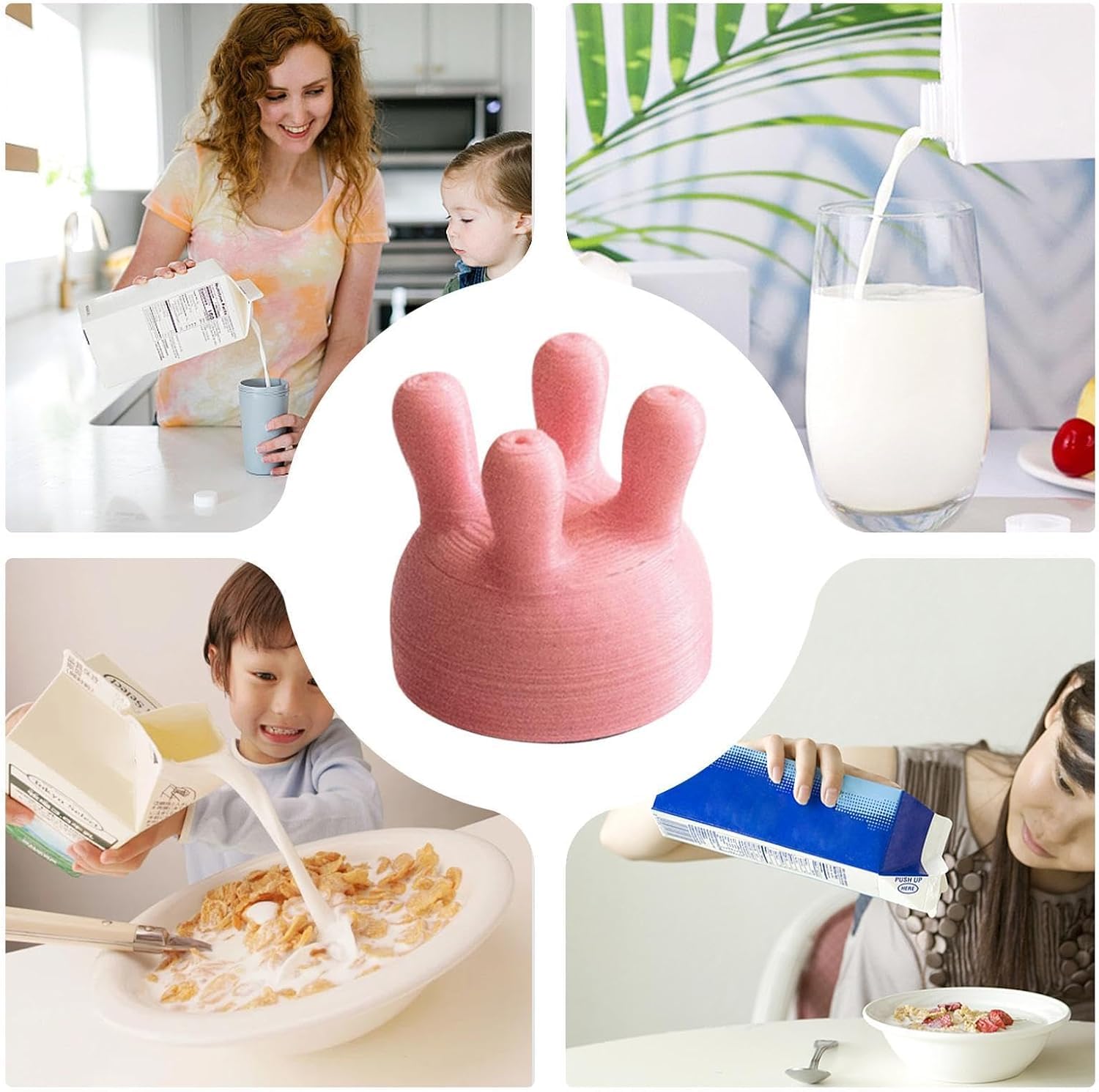 Milk Snob Cow Udder Cap, Funny Milk Bottle Diverter, Udder Shaped ...