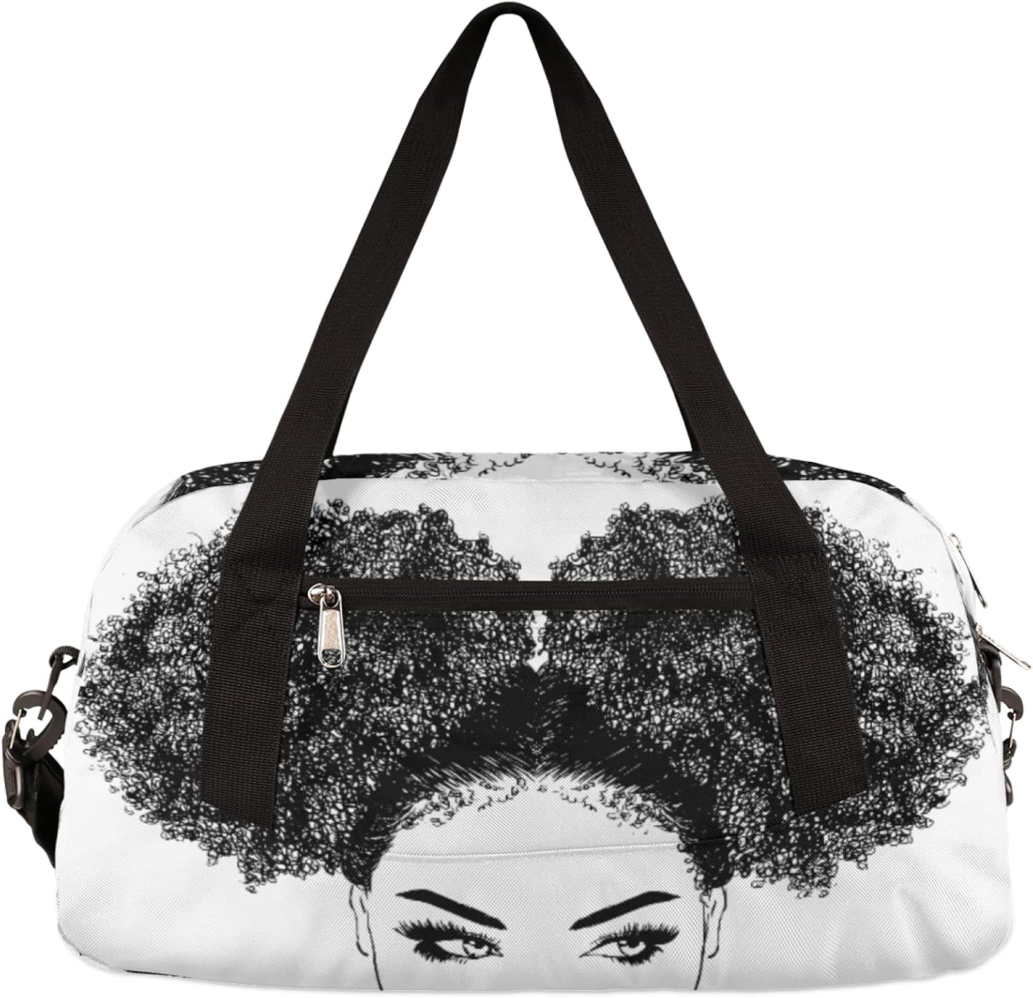 Amazon.com | African American Woman Curly Hair Kids Duffle Bag ...