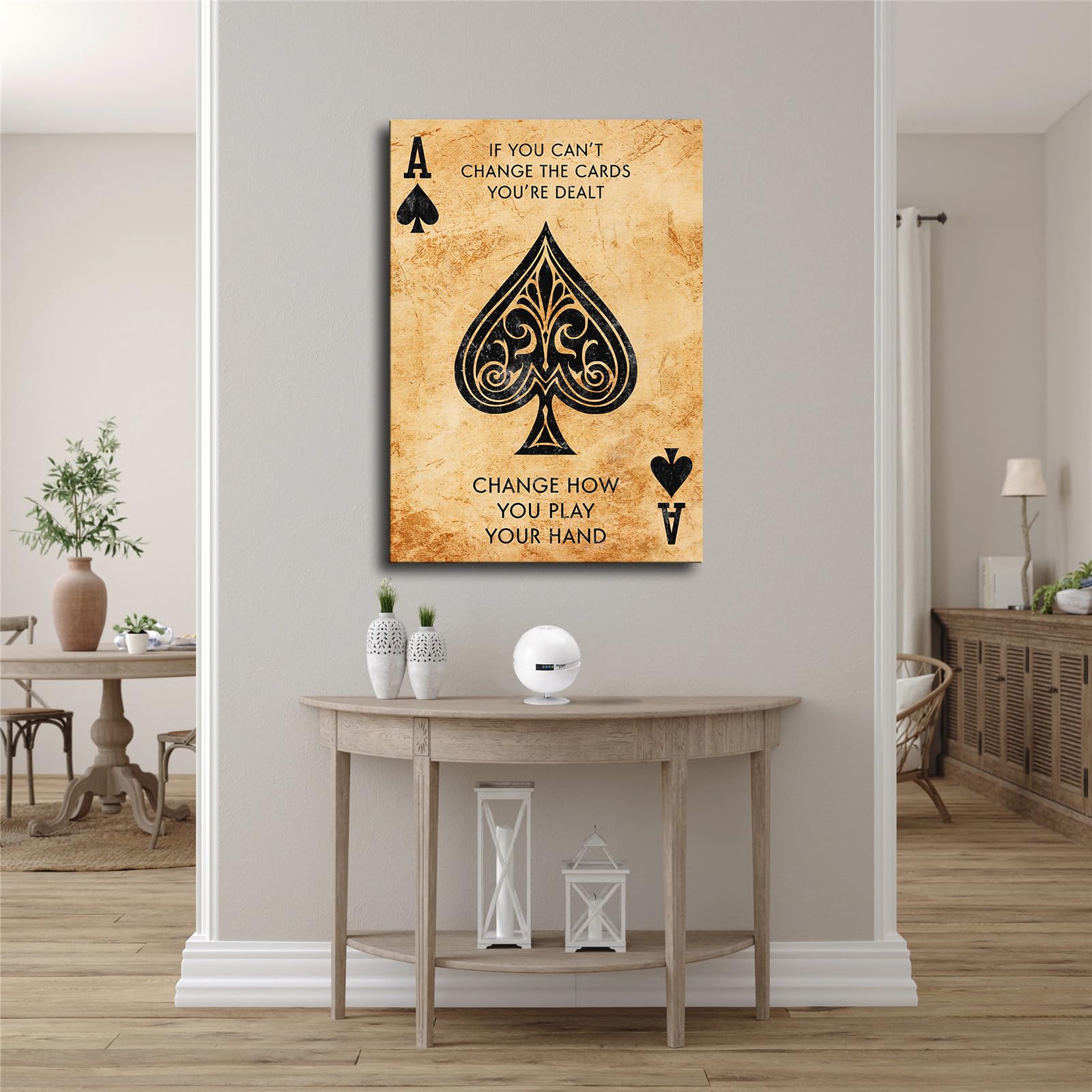 Spade Card Quotes Modern Vintage Poker Ace Of Spades Cards Letter