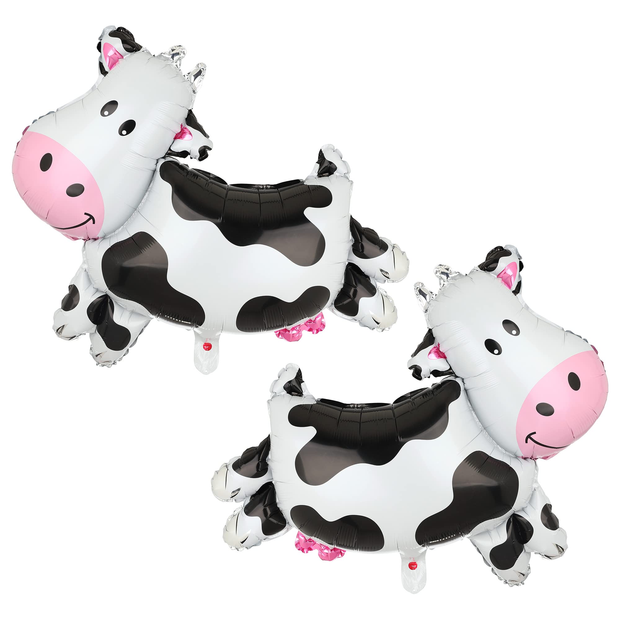 Snapklik.com : 2 Pcs Cow Balloons Cow Shape Mylar Foil Balloon Baby ...