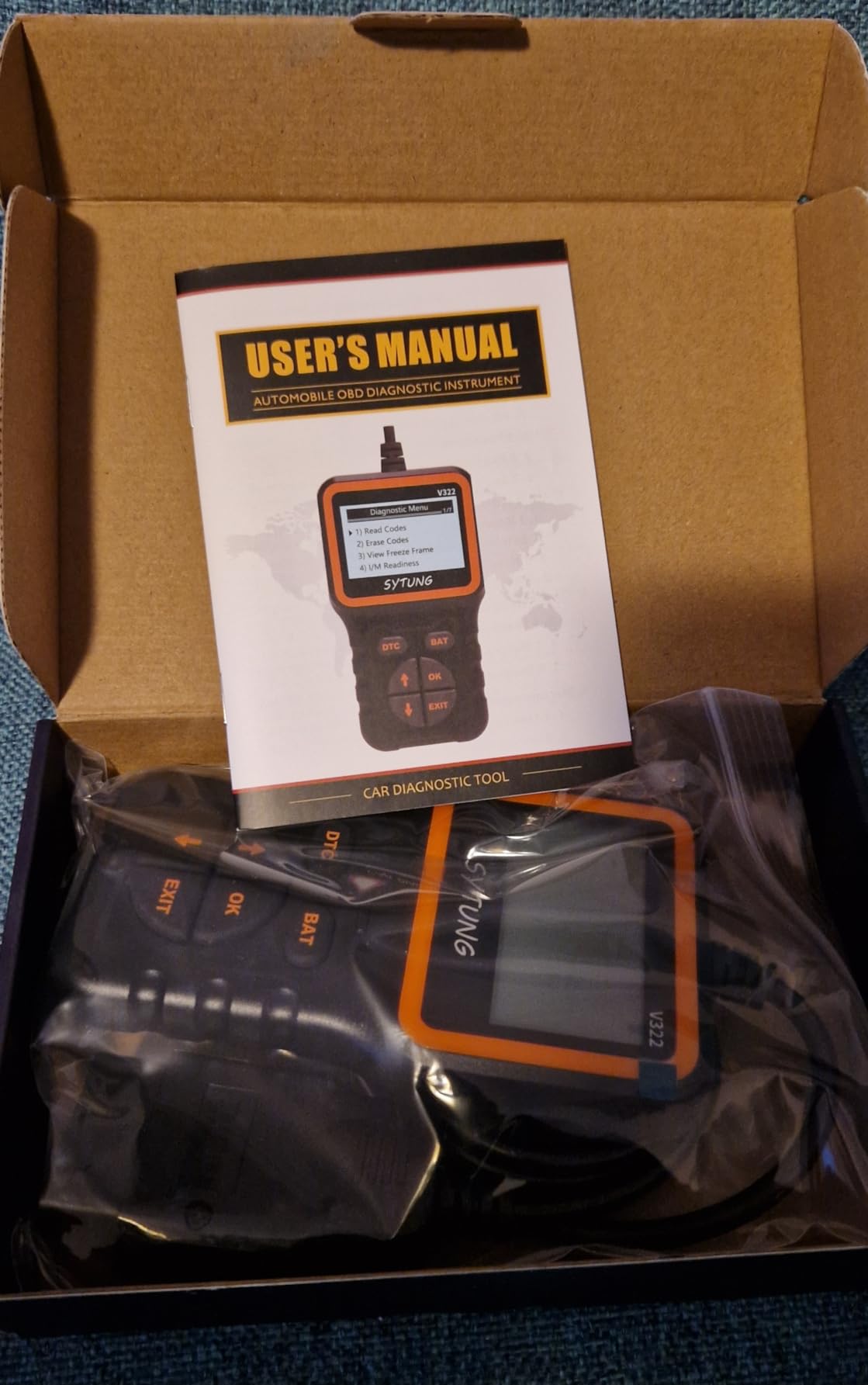 SYTUNG OBD2 Code Reader Scanner New Upgrade Universal Car Engine Fault ...