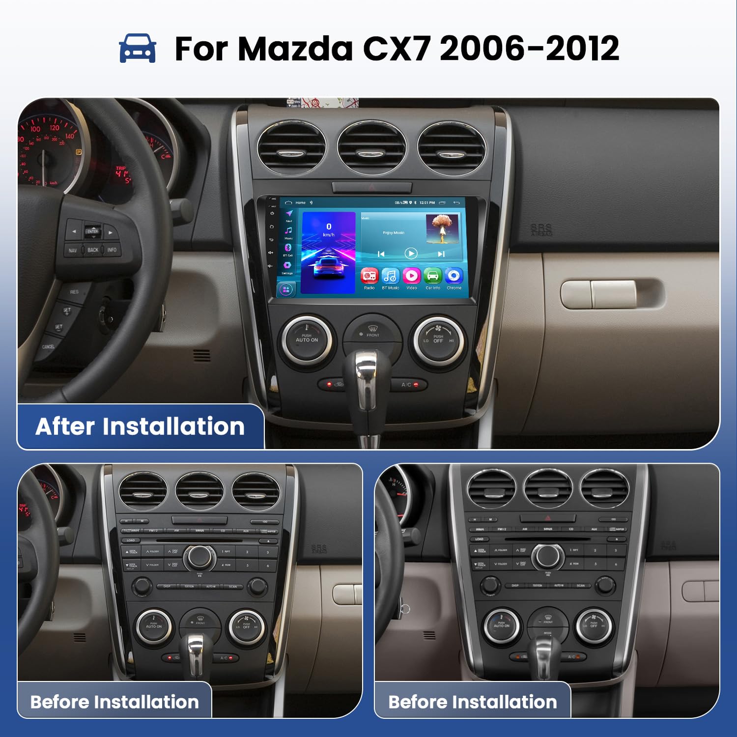 Snapklik.com : 2G+64G For Mazda CX7 Radio 2006-2012