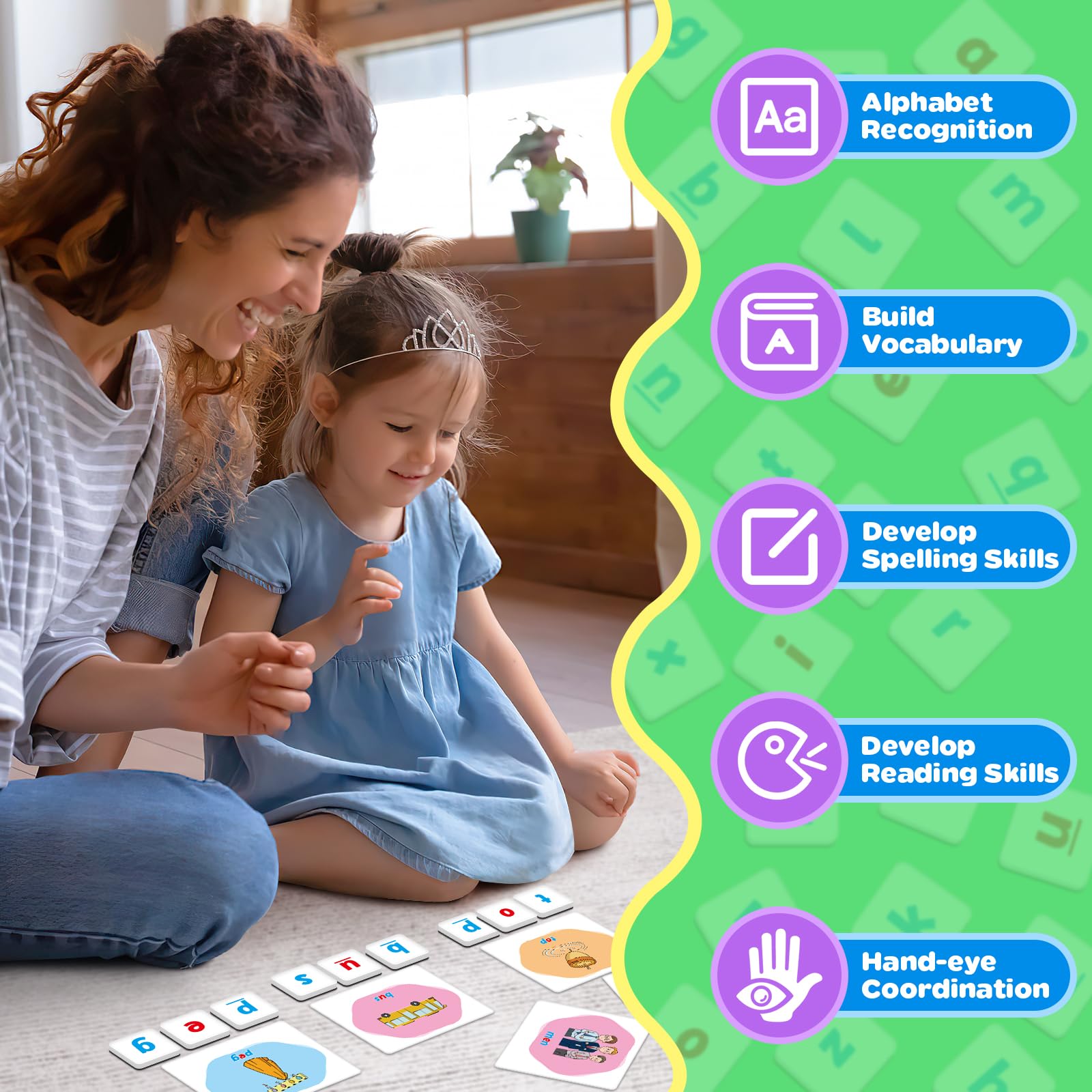 Snapklik.com : CVC Word Games,Magnetic Letters & CVC Flash Cards ...