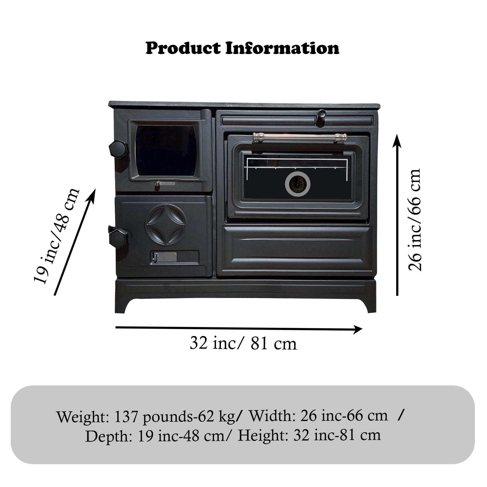 Small Cast Iron Cook Stove MADE: Pieces For Reese: 18" Doll: 1860's