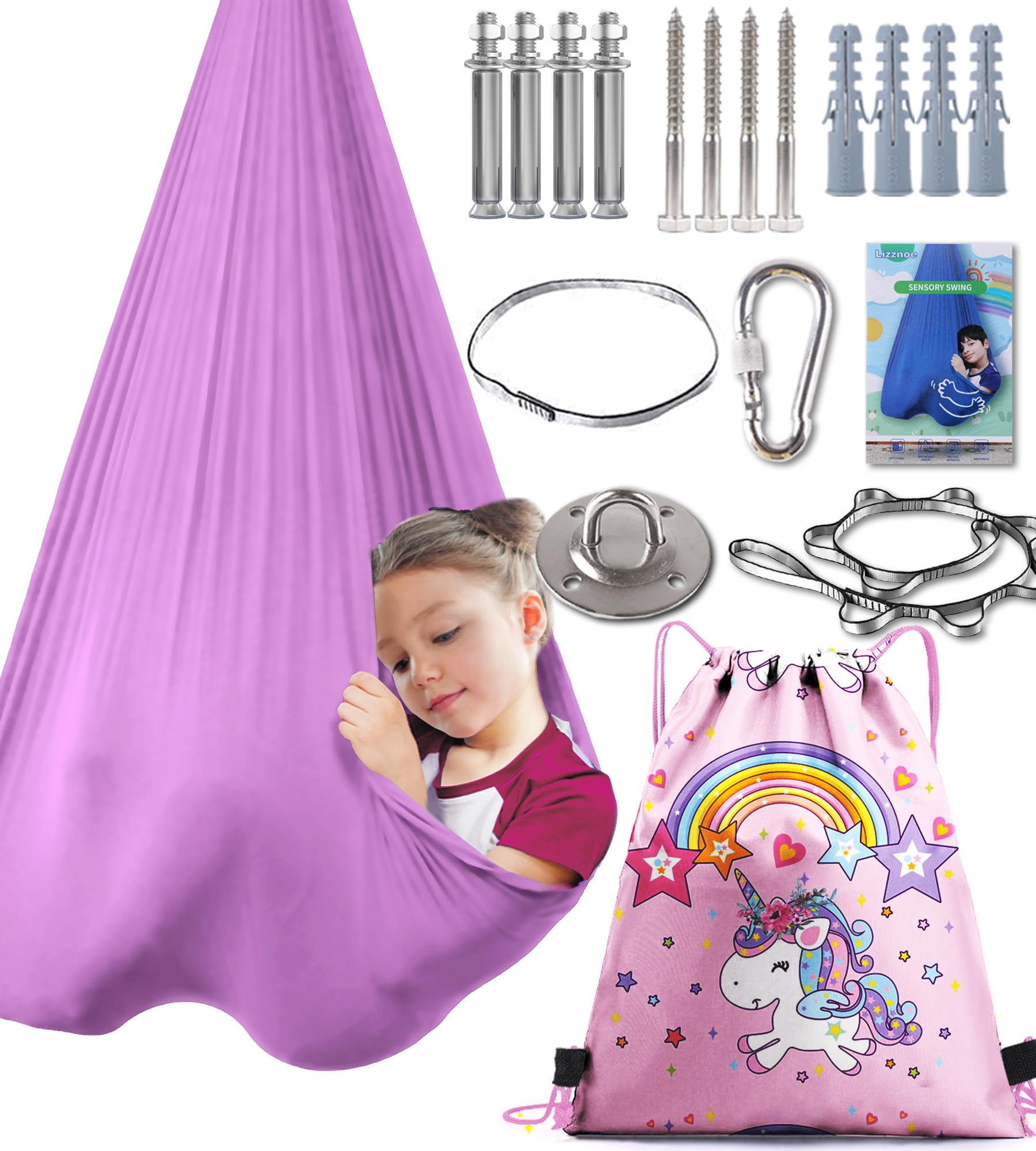 Amazon.com : Indoor Therapy Sensory Swing, Special Needs Joy Cuddle ...