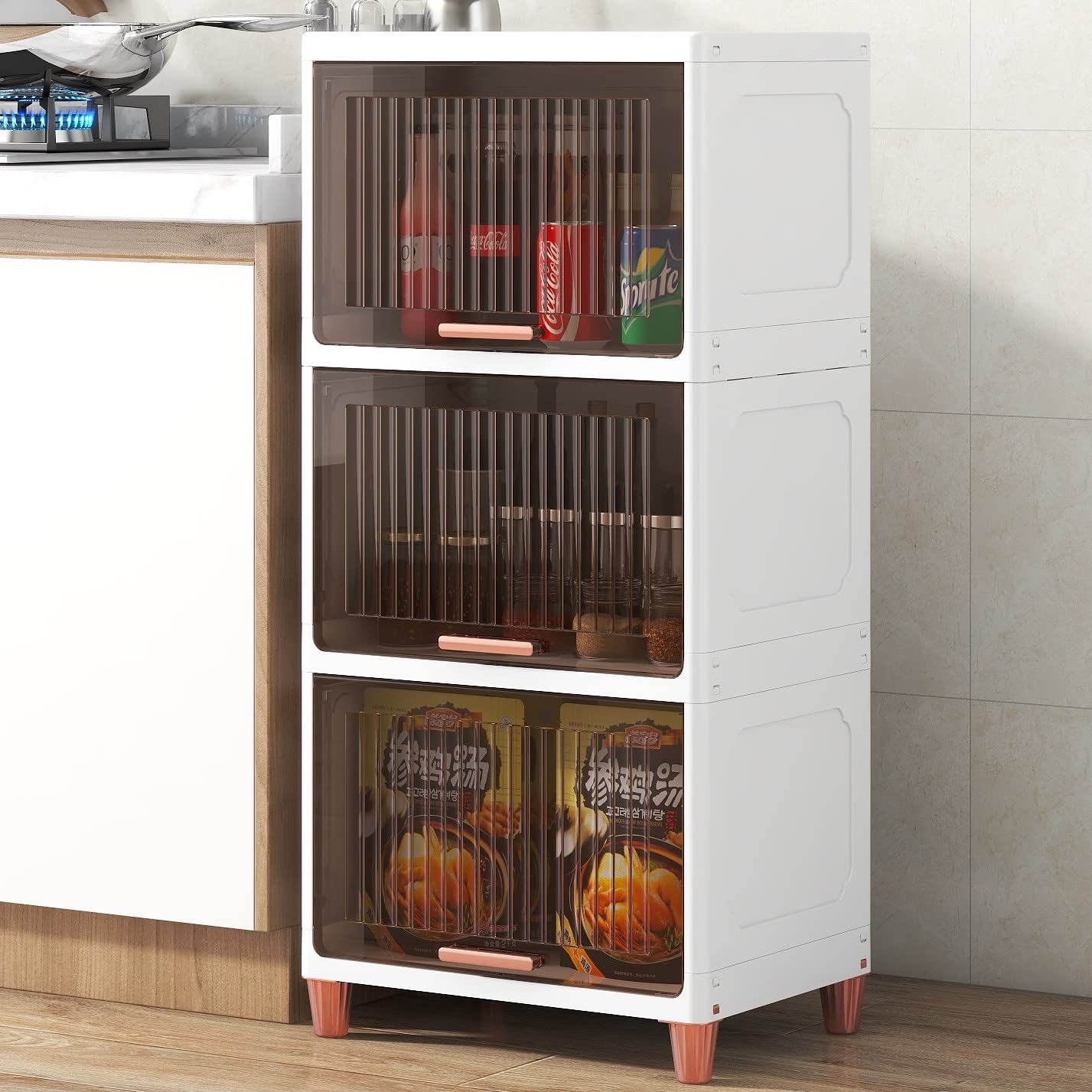 Closet Organizers and Storage,3Tiers Plastic Storage Drawers,Kitchen ...