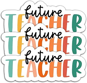 Amazon.com: (3Pcs) Future Teacher Sticker, Education Student Teacher ...