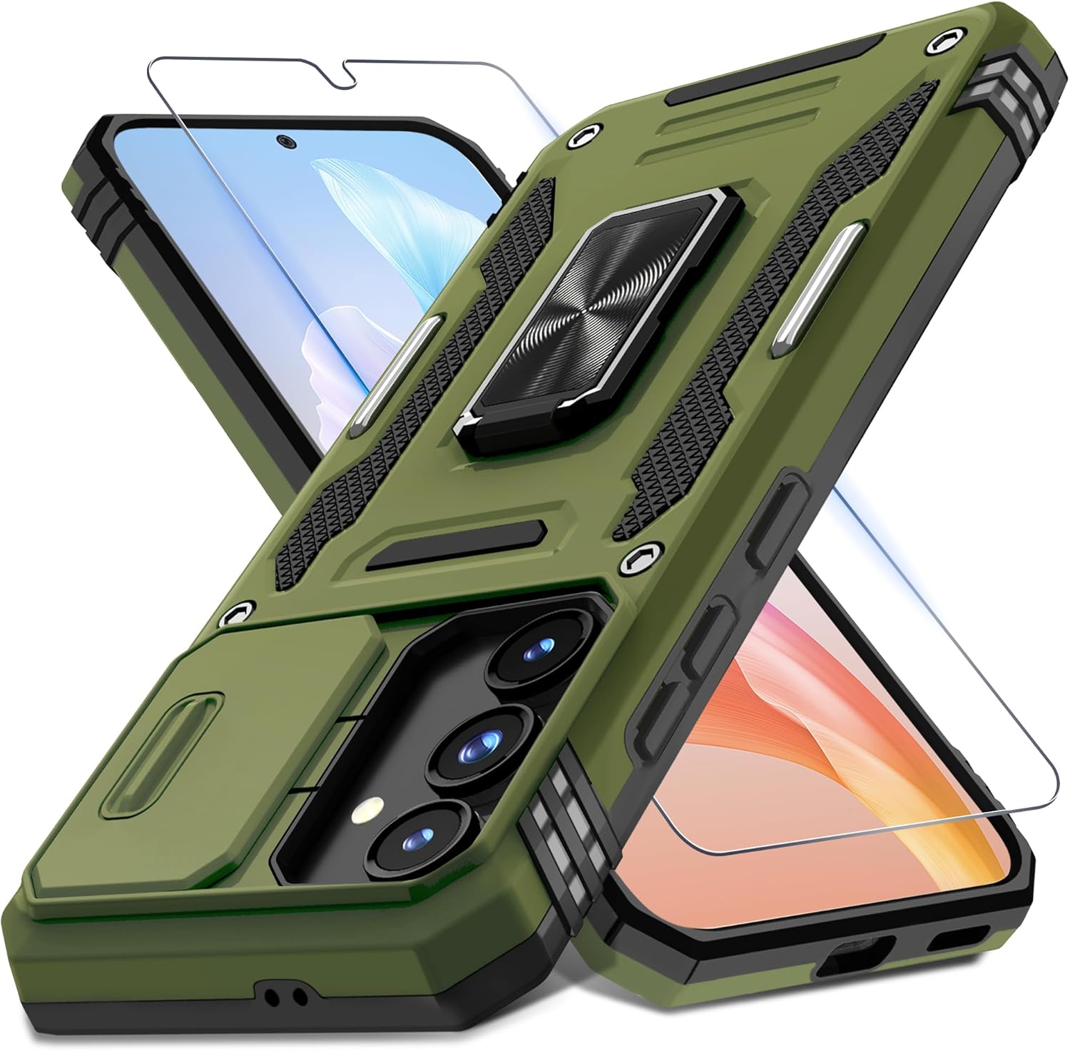 Amazon.com: DEERLAMN Case for Samsung Galaxy S24 FE 6.7-Inch with Slide ...