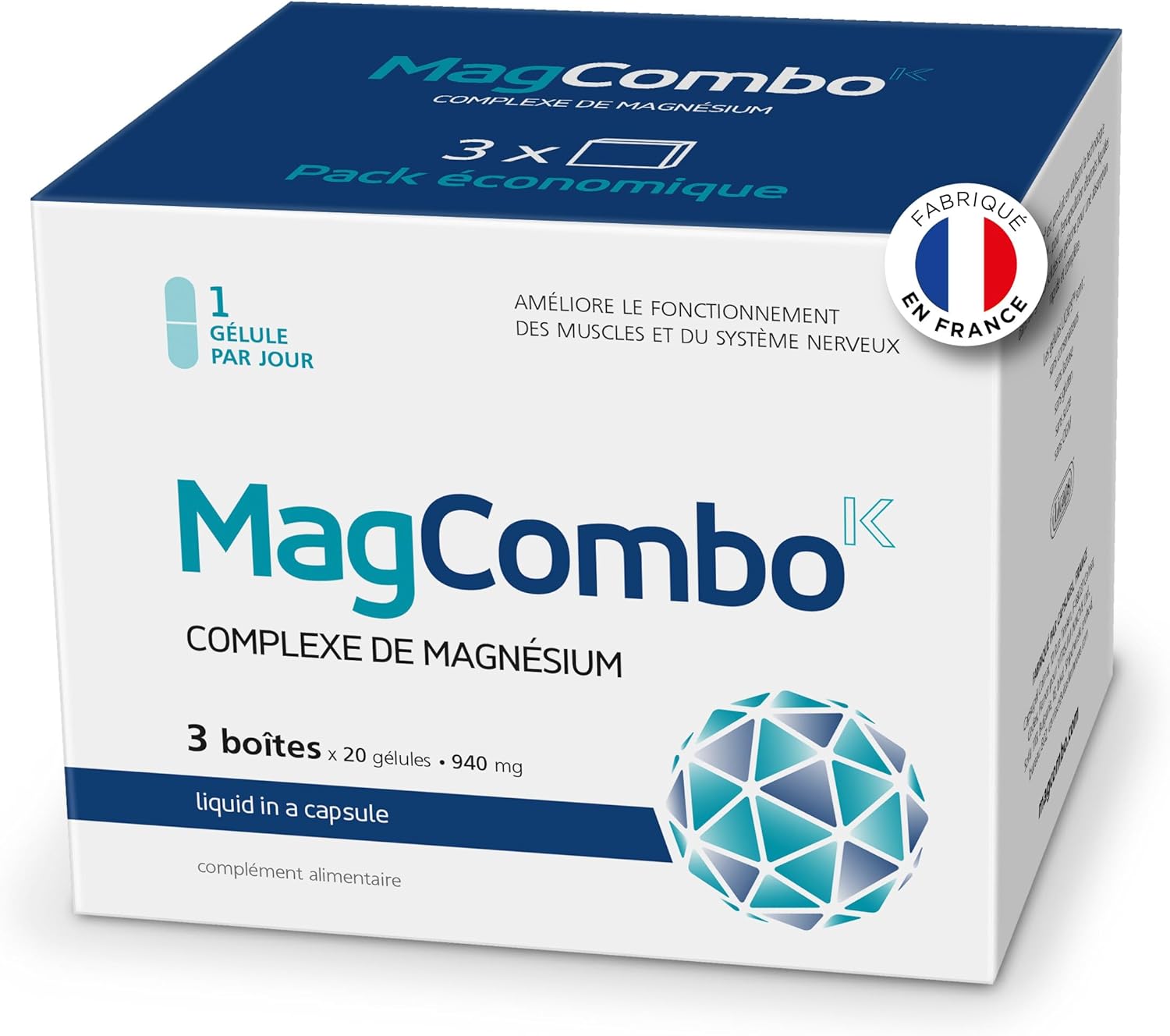 MagCombo – Magnésium pur concentré ; formule huileuse (spéciale) pour ...