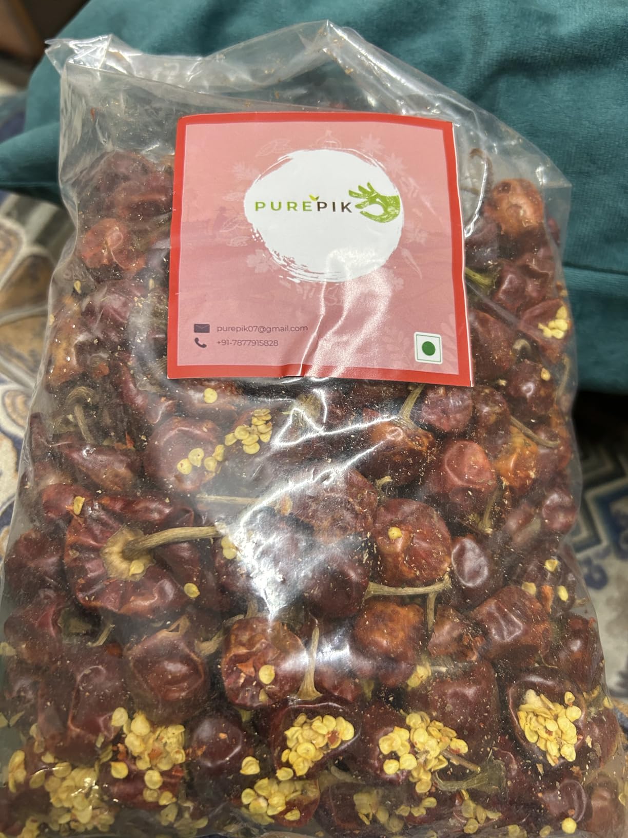 PUREPIK Dry Boriya Red Chilli Whole 150gm | GOL Mirchi |Round Chillies ...