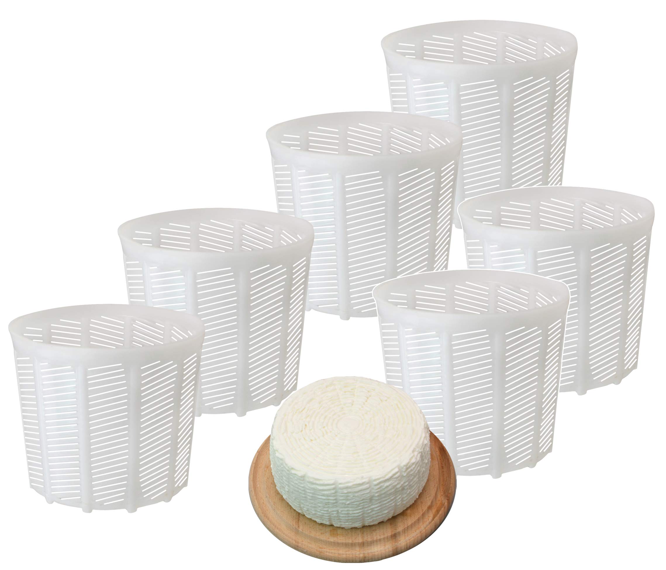 Buy PetriStor 6 pcs Cheesemaking Kit Punched Сheese Mold Press Strainer ...
