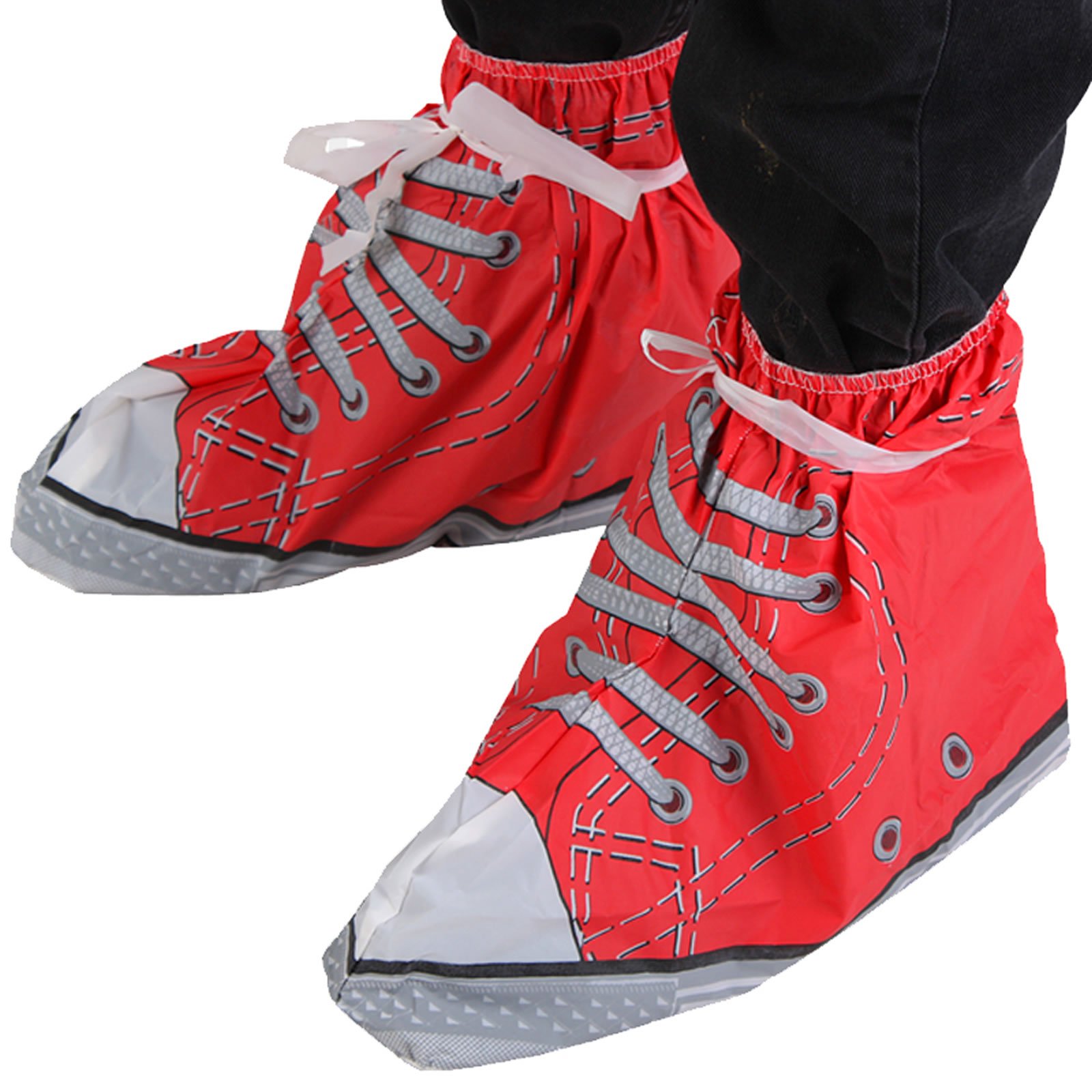 Festival Feet Disposable Shoe Covers (RED) : Amazon.co.uk: Fashion