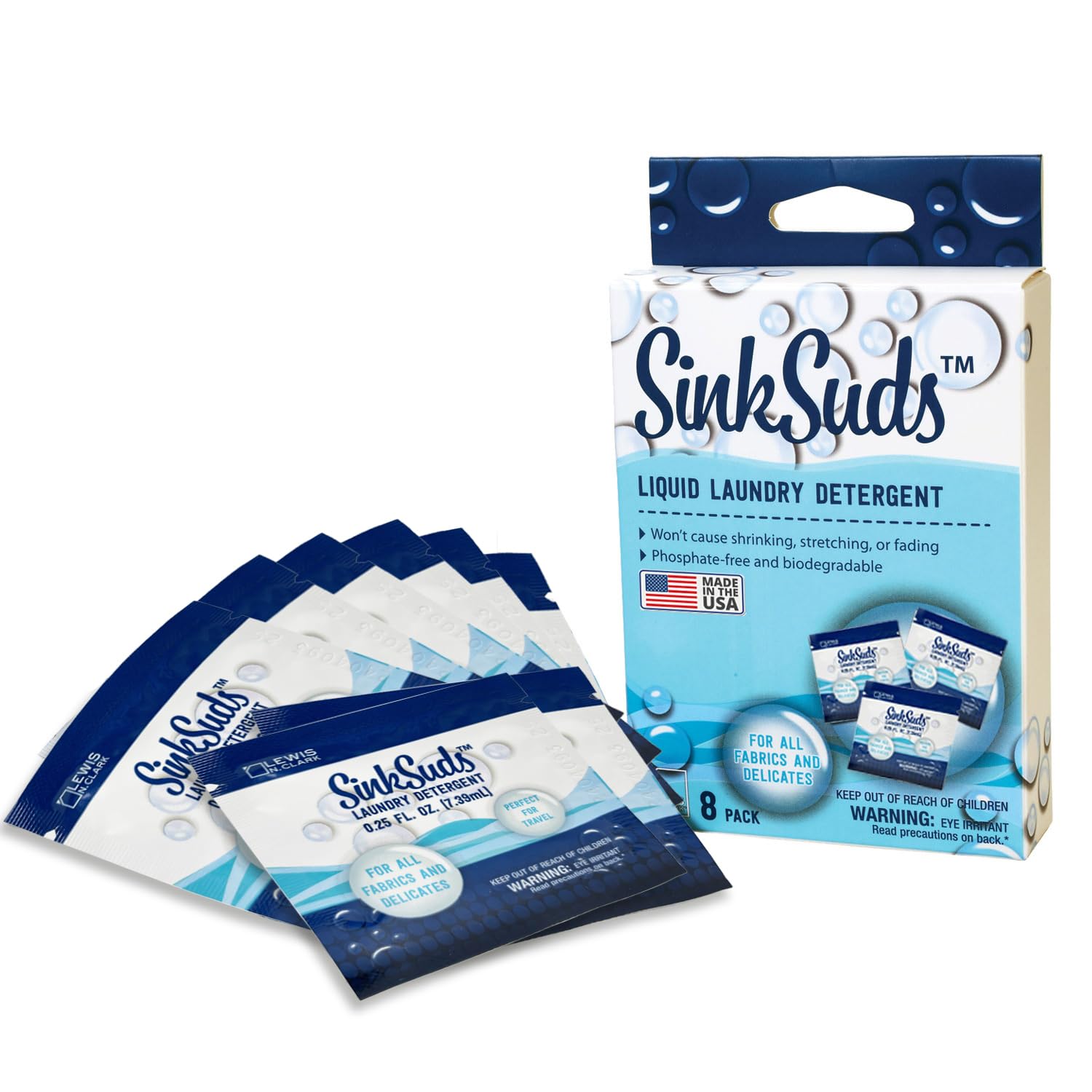 Amazon.com: SinkSuds Laundry Detergent, Travel Size Liquid Soap, TSA ...