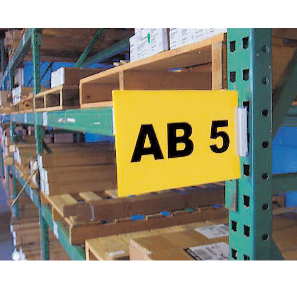 Amazon.com: AIGNER WSK-1Y Warehouse Aisle Pallet Rack Sign Kit, 5-1/2 ...