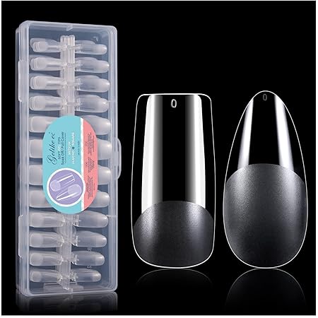 Amazon.com: Gelike EC Soft Gel Full Cover Nail Tips Kit for Soak Off ...