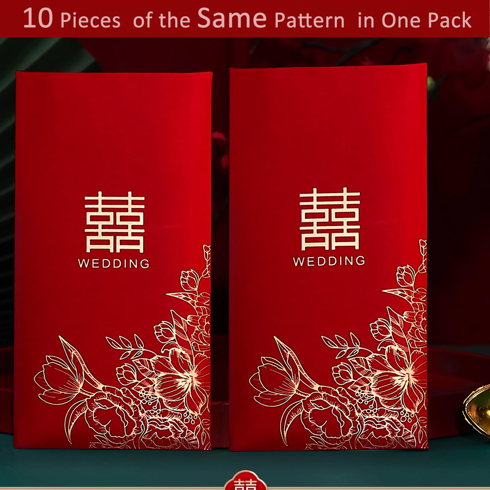 Vietnamese Li Xi Envelopes U.S Seller) 1 Set (6pcs) Red Envelopes 2020