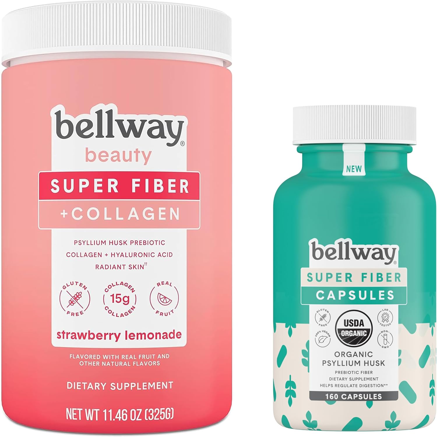 Bellway Super Fiber + Collagen, Strawberry Lemonade Super Fiber ...