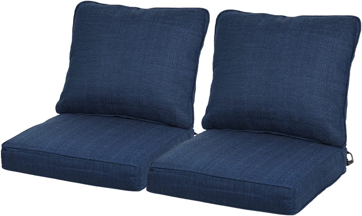 Amazon.com : Aoodor 23'' x 24'' Outdoor Deep Seat Chair Cushion Set ...