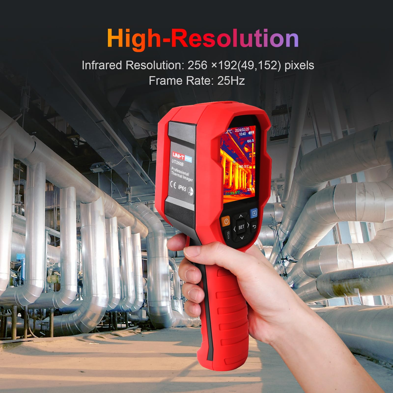 Snapklik.com : UTi260B Thermal Camera Imager 49152Pixels 256x192 IR ...